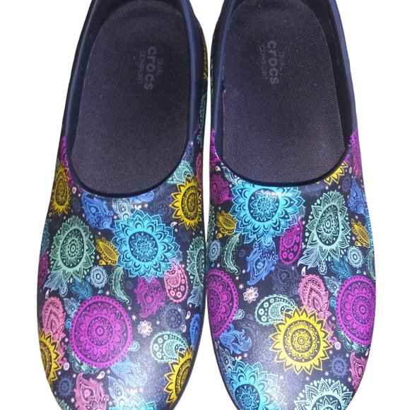 CROCS | Shoes | Crocs Mandala Neria Dual Croc Comfort Floral Paisley ...